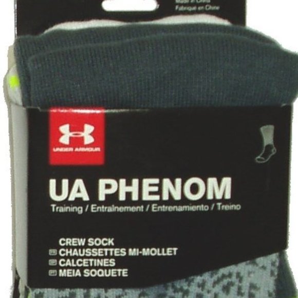 Under Armour | Accessories | Ua Socks Phenom Crew Sports Athletic ...